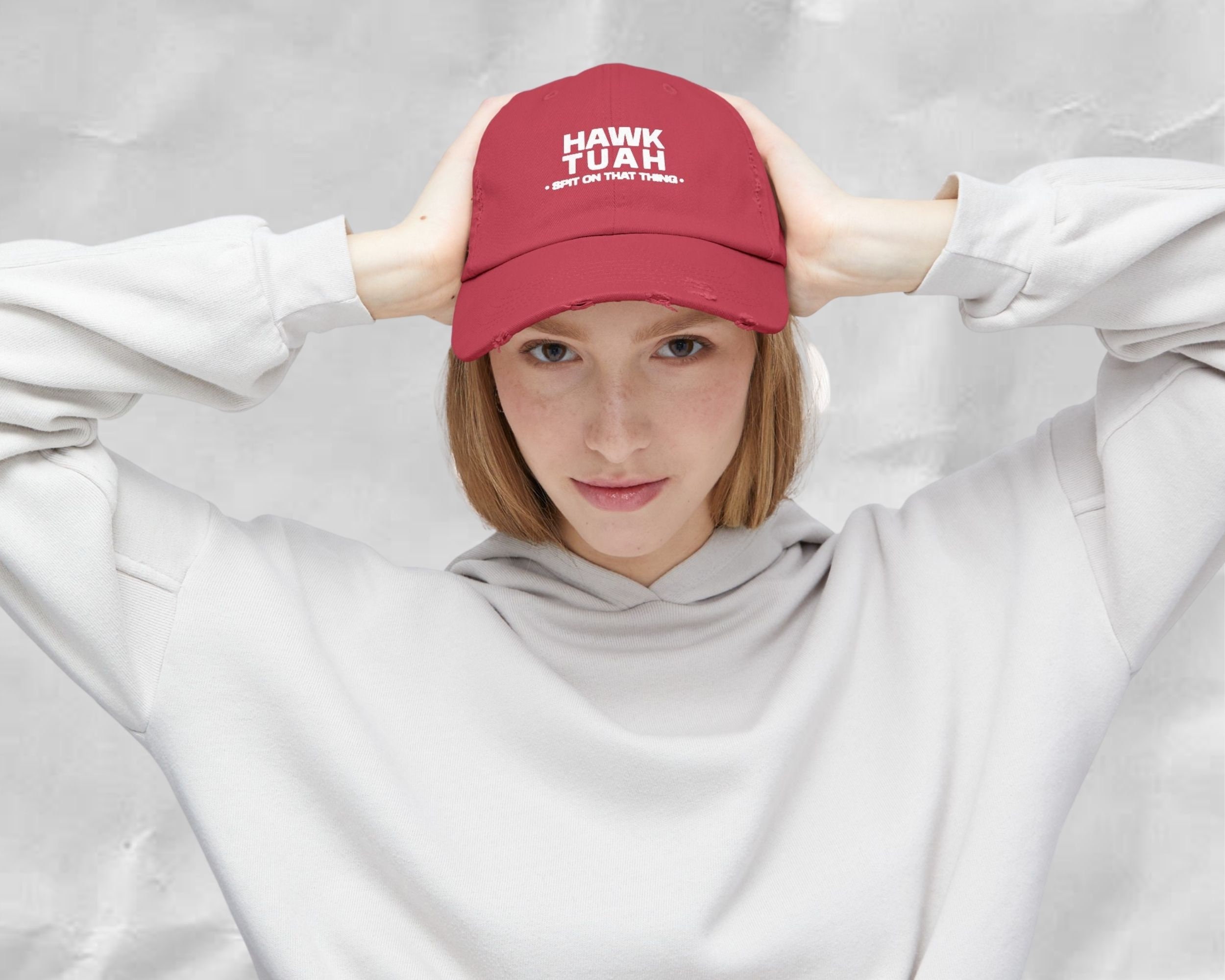 Hawk Tuah Hat Huck Tuah Spit on That Thing Funny Gift Trending Hat ...