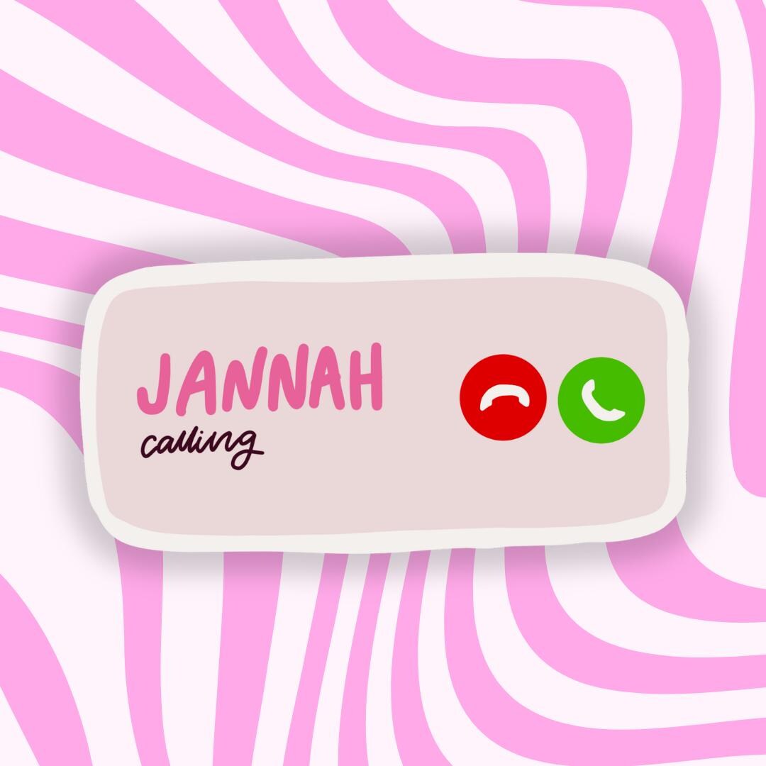 Jannah is Calling Vinyl Glossy Die Cut Sticker - Etsy