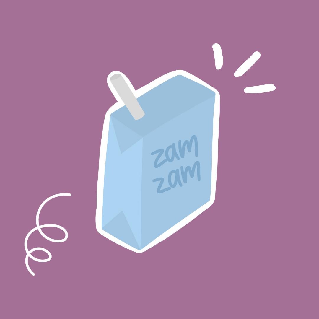 Zam Zam Juice Box Vinyl Glossy Die Cut Sticker - Etsy