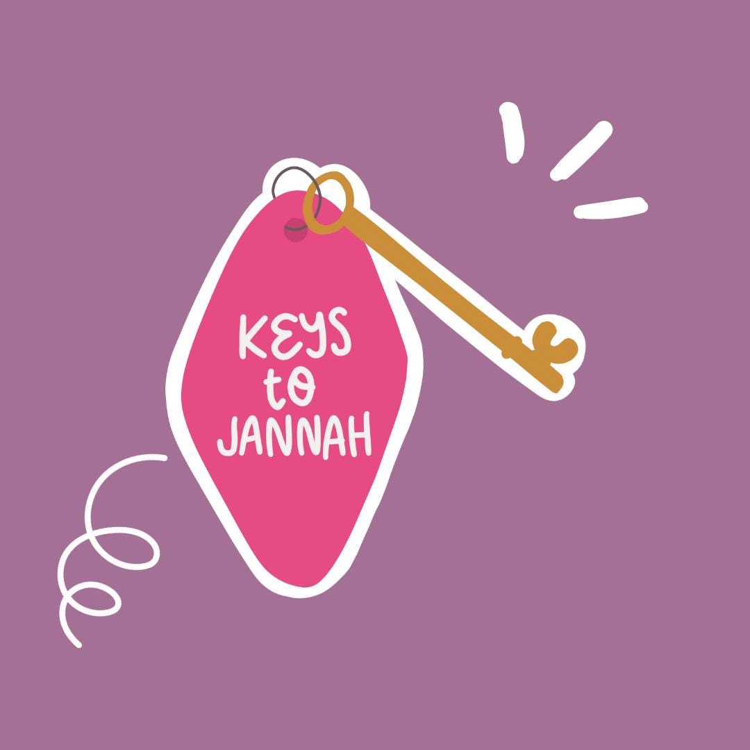 Vinyl Glossy Die Cut Sticker Keys to Jannah - Etsy