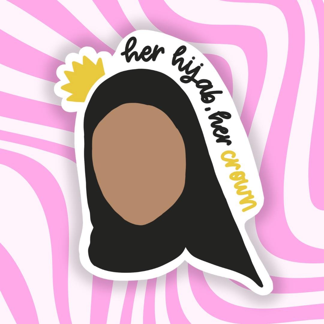 Her Hijab Her Crown Vinyl Glossy Die Cut Sticker - Etsy