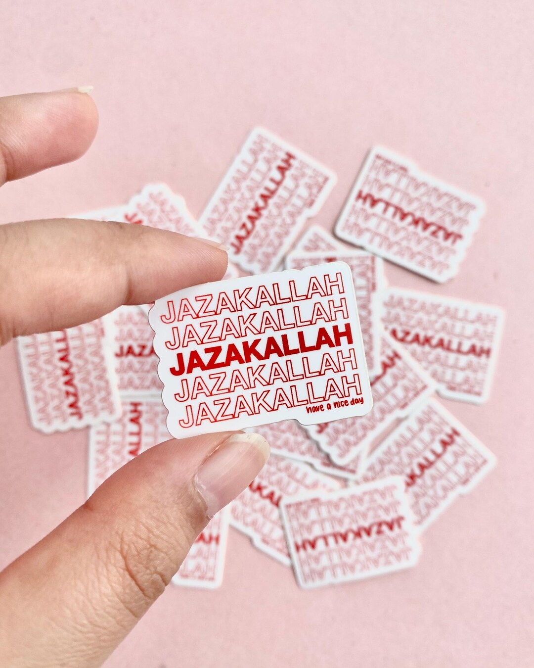 Jazakallah Grocery Vinyl Glossy Die Cut Sticker - Etsy