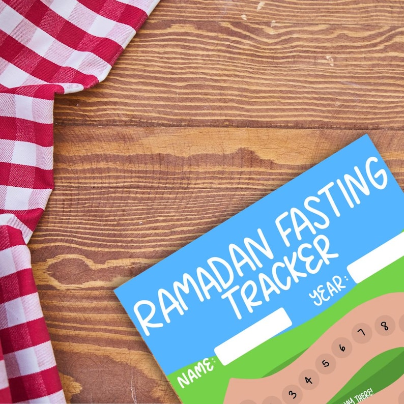 Islamic Printable Sheet for Kids - Ramadan Fasting Tracker Activity ...