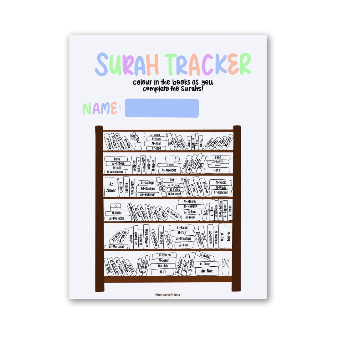 Islamic Printable Sheet for Kids - Surah Memorization and Recitation ...