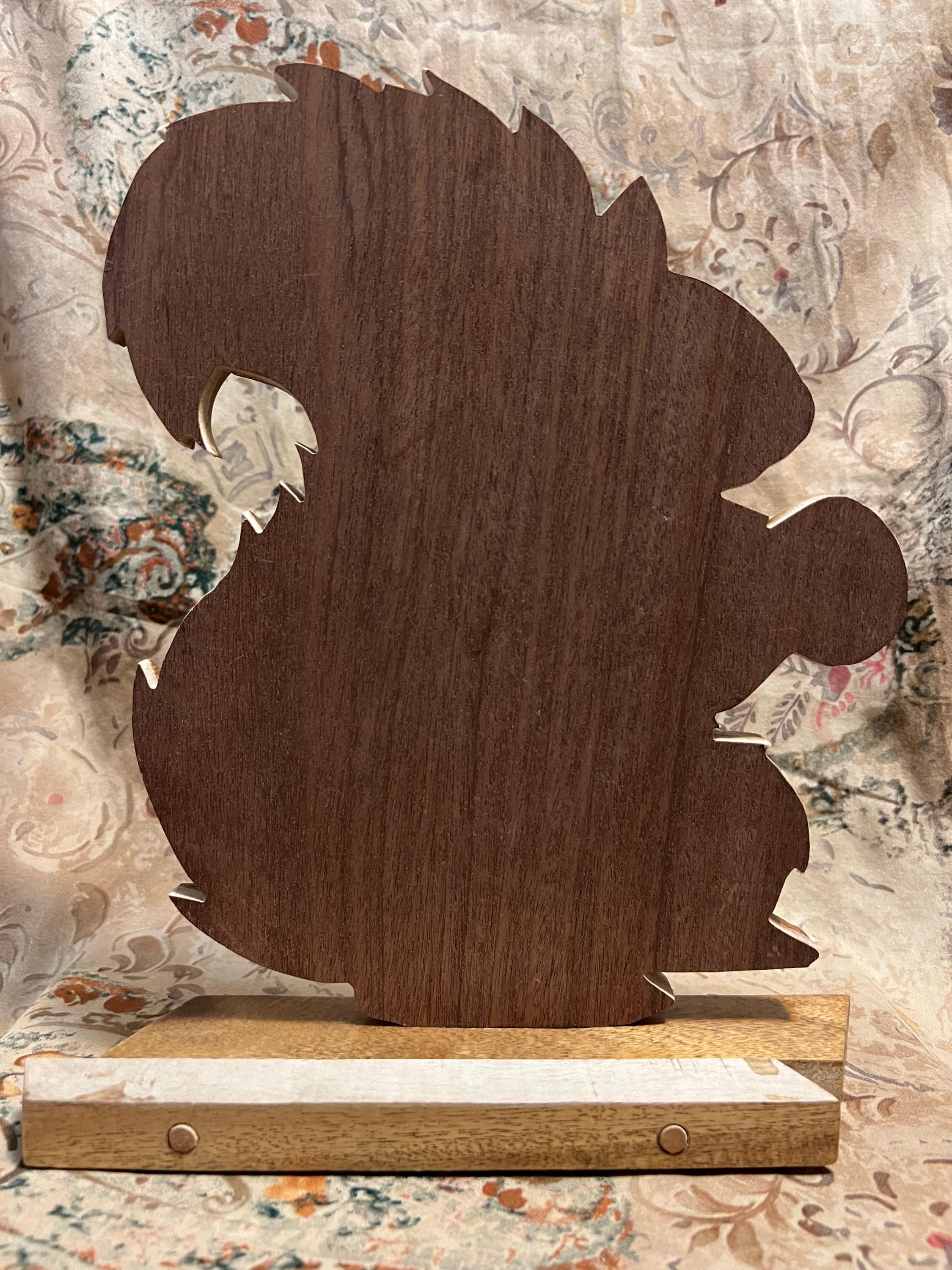 Squirrel Nut Intarsia Wood Table Top Home Decor Figurine - Etsy