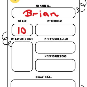 All About Me and My Feelings Worksheet With Printer Friendly Flash ...