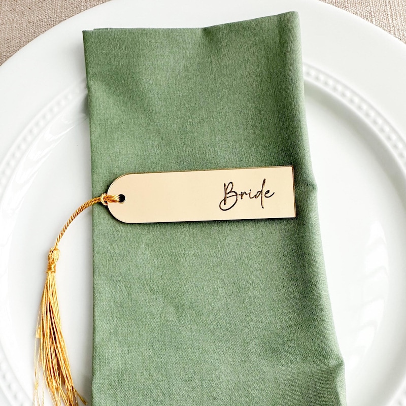Wedding Name Card - Etsy