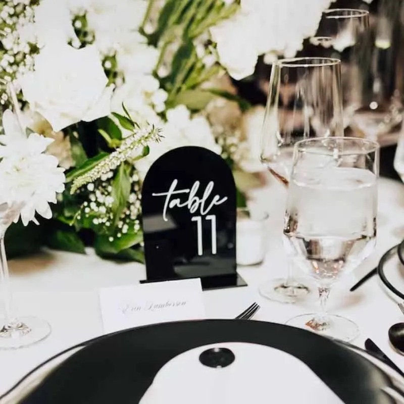 White Table Numbers - Etsy