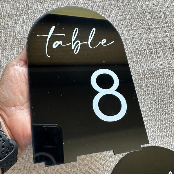 Black Table Numbers - Etsy