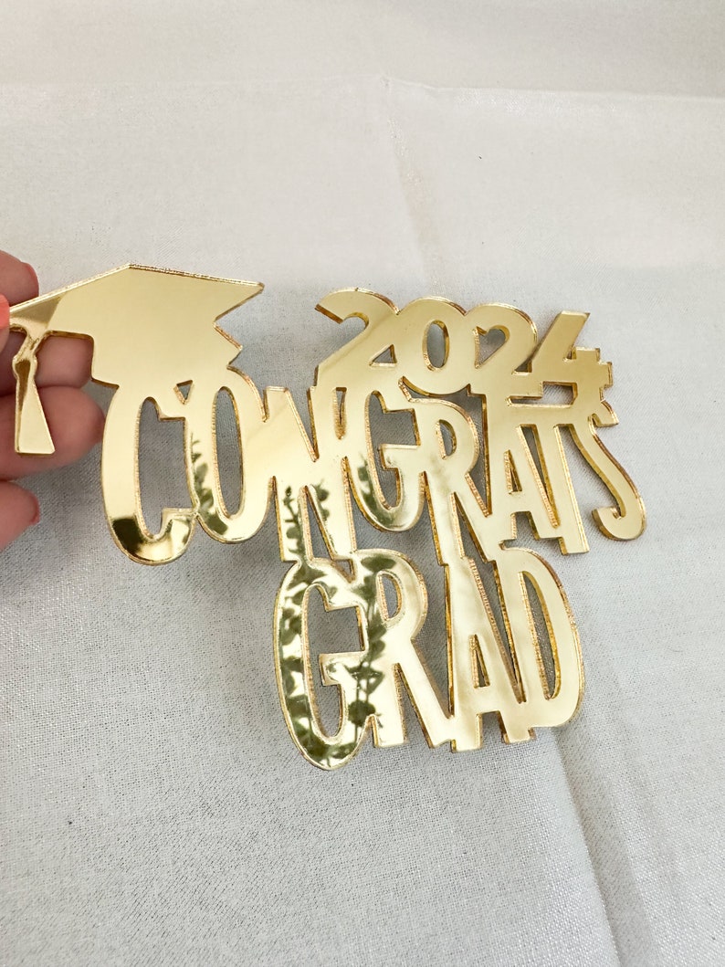 Graduation Cake Topper, Grad Cap Topper, Class of 2024 Graduate ...