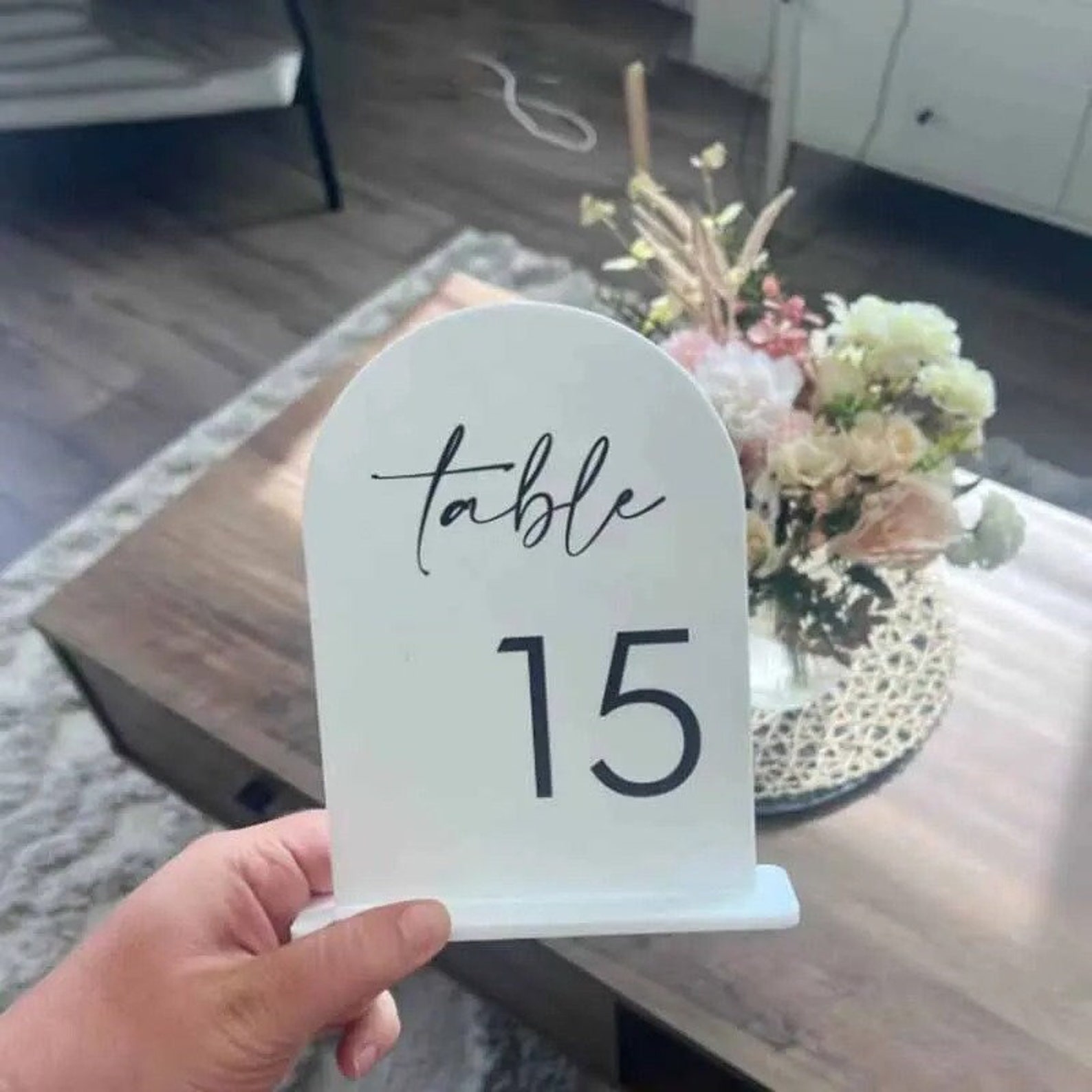 Wedding Reception Table Numbers White and Black Table Numbers With ...