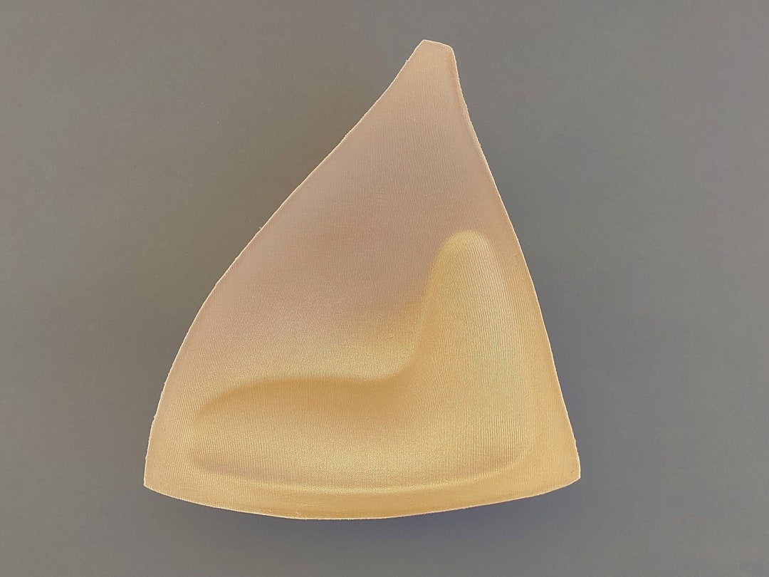 Professional Removeable Push up Long Triangular Shaped Molded Bra Cups ...