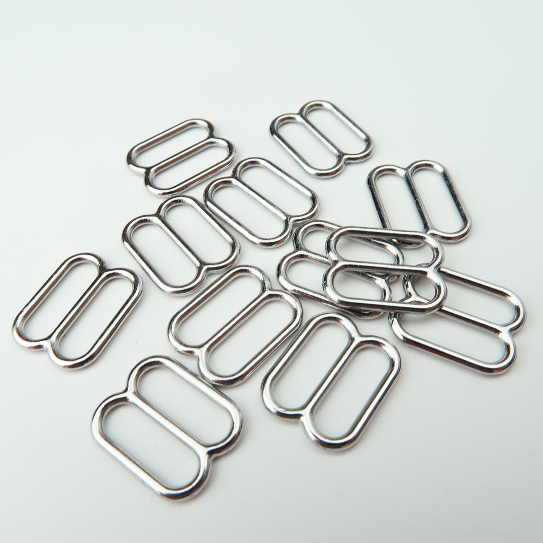 STRAP ADJUSTER Metal 6mm 8 Mm 10 Mm Bra Slider Underwear Premium ...