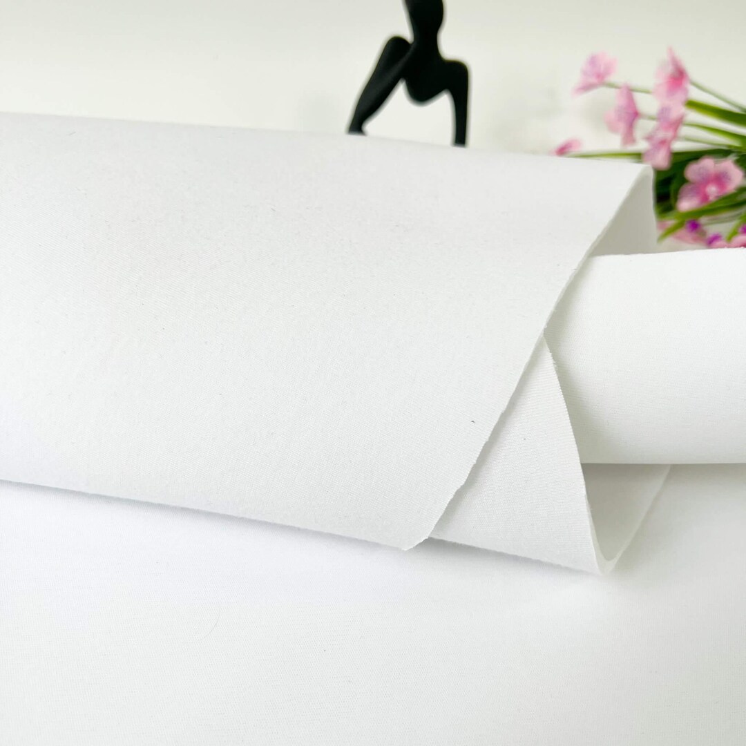 High-quality White Laminated Bra Foam Fabric by Meter 59" 150cm Wide ...