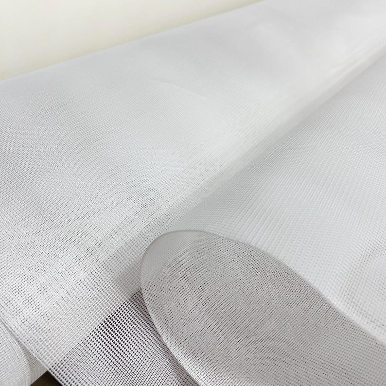 Hard Net Crinoline Fabric 118"/ 300 Cm White Petticoat Fabric Stiff ...