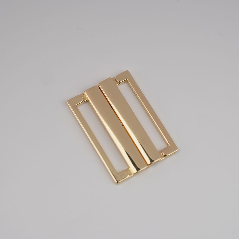 Premium 1 1/8" (30mm) Gold Bra Buckle Closure White Bronze Bikini Clasp ...