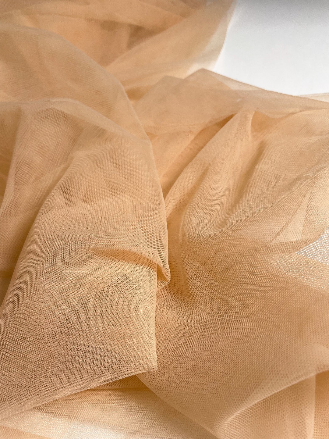 Extra Wide 3m/118" BEIGE Corset Tulle Fabric Non-elastic Lingerie Net ...