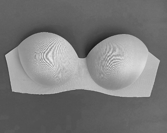 Professional White One Piece Insert Bra Pad No Push-up Round Neckline ...