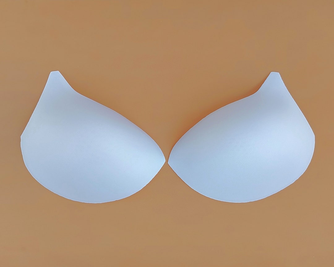 Top Quality White Soft Bra Pads Choose Size Breathable Foam Bra Cups ...