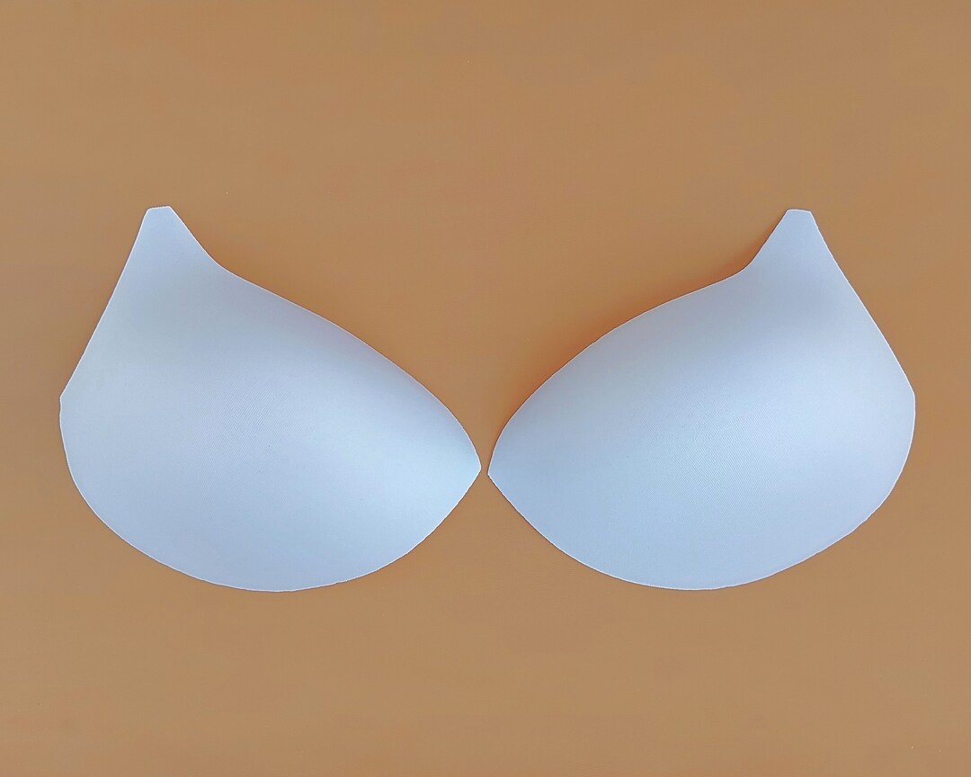 Top Quality White Soft Bra Pads Choose Size Breathable Foam Bra Cups ...