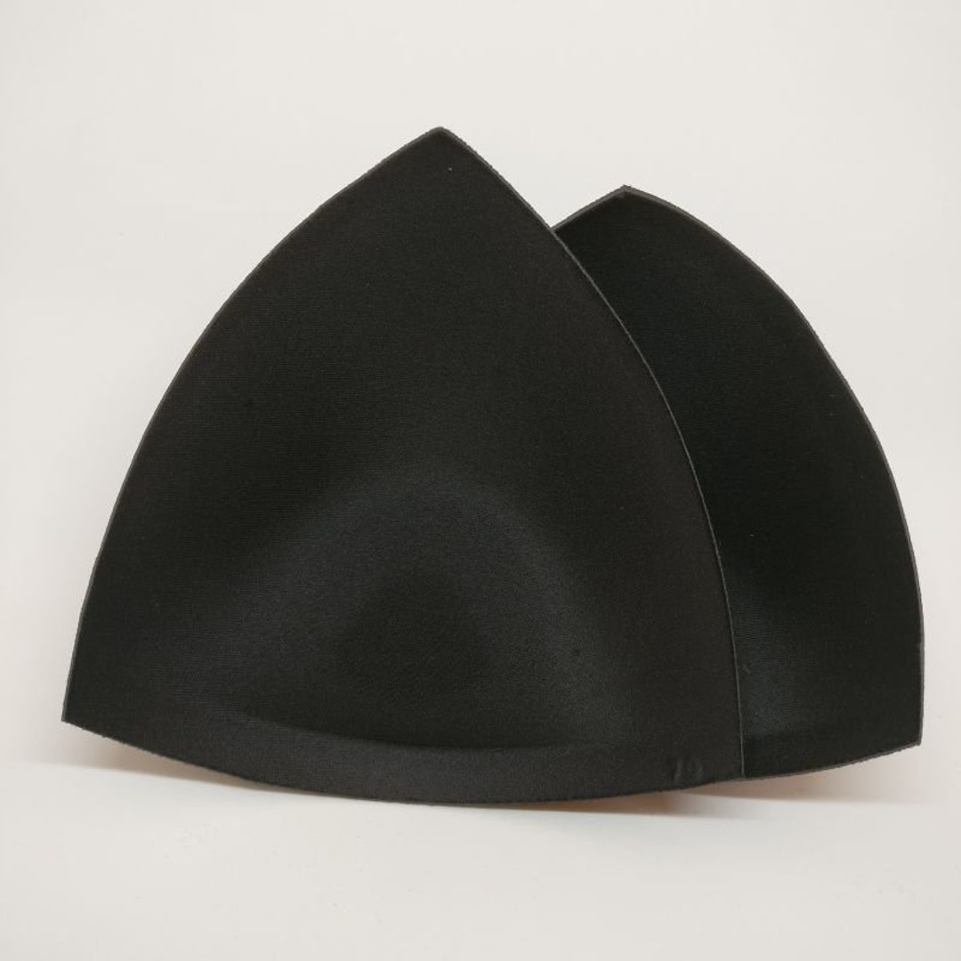 Professional Black Removeable Push-up Triangle Foam Bra Inserts Pads ...