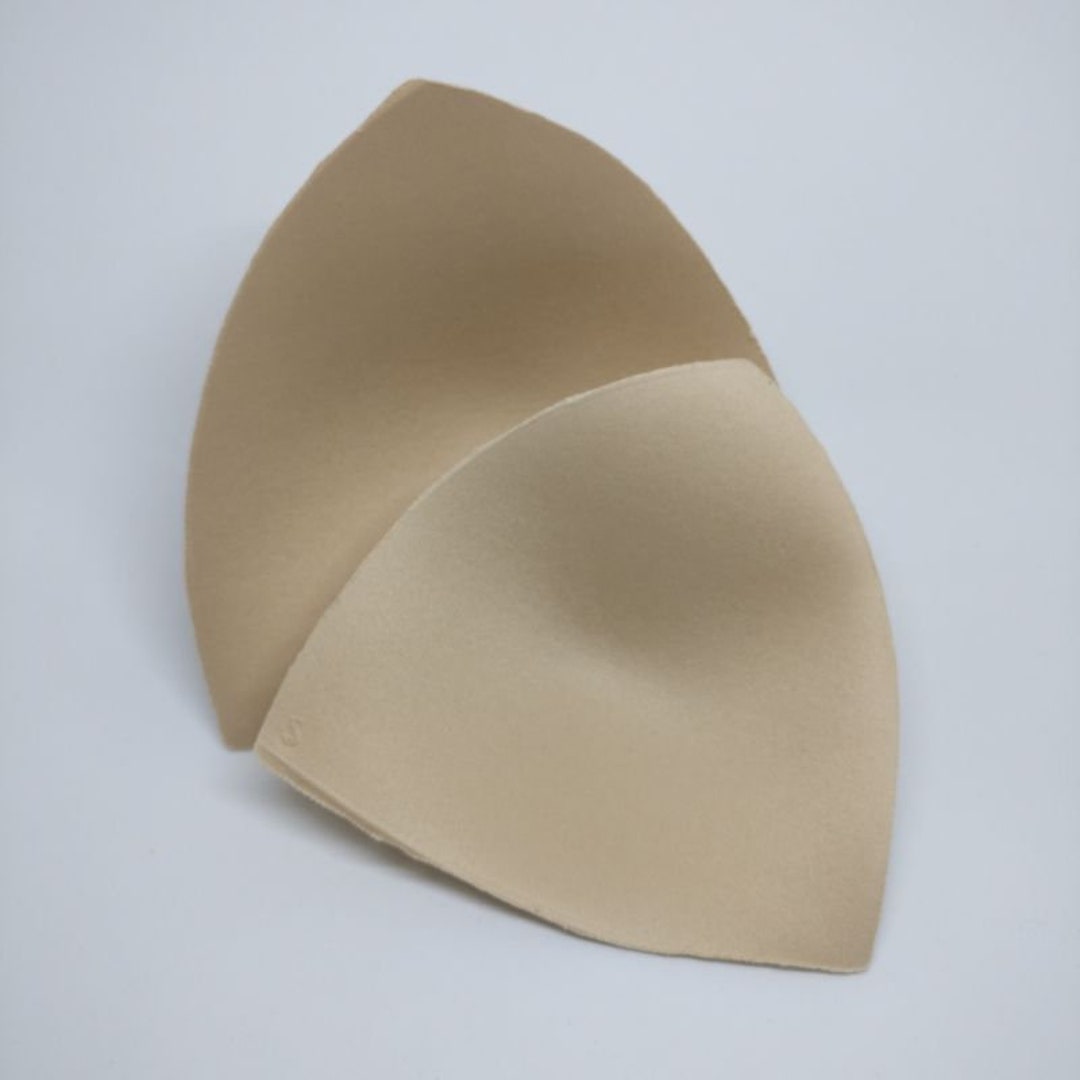 Soft Triangle Bra Pads Swimwear Inserts Removable Molded Bra Cup in ...