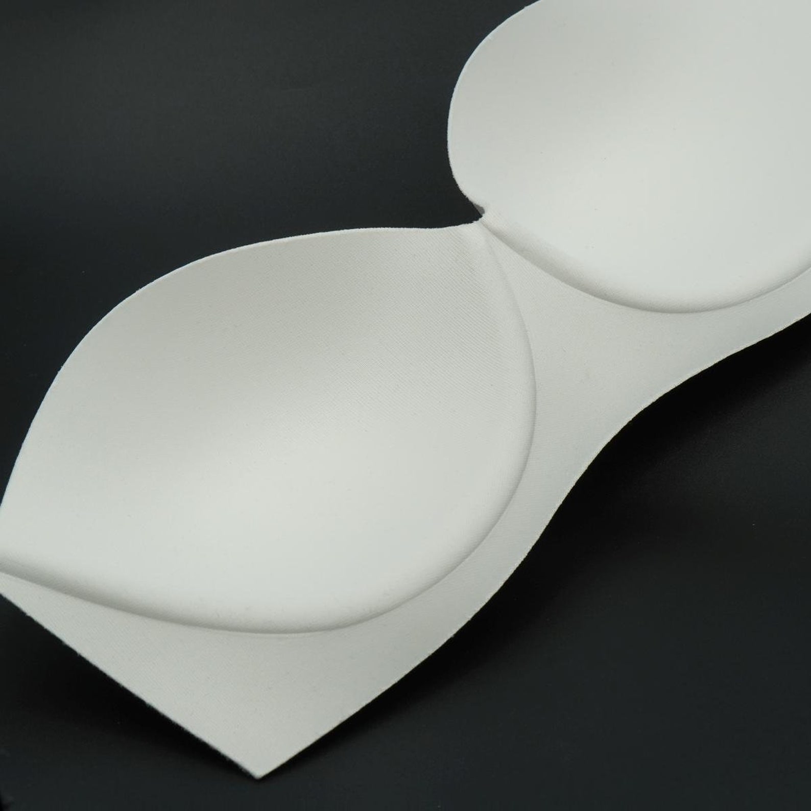 Solid One Piece Insert Bra Pads Deep Cut Large Push-up Round Neckline ...