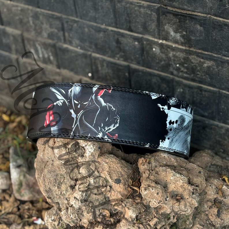 One Punch Man Saitama Anime Lever Belt | Powerlifting Belt | Saitama ...