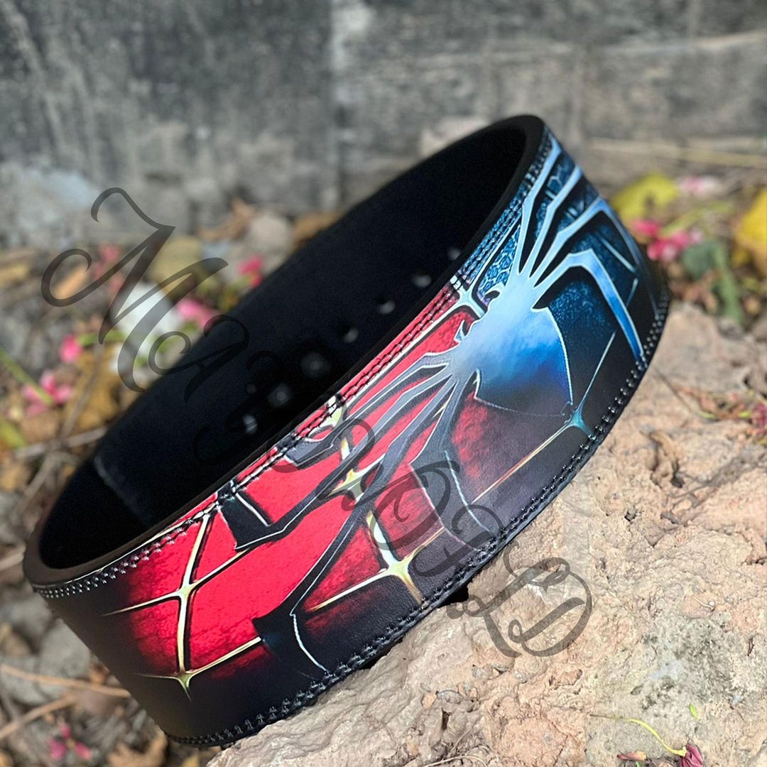 Spider-man Lever Belt | Powerlifting Custom Lever Belt | Bodybuilding ...