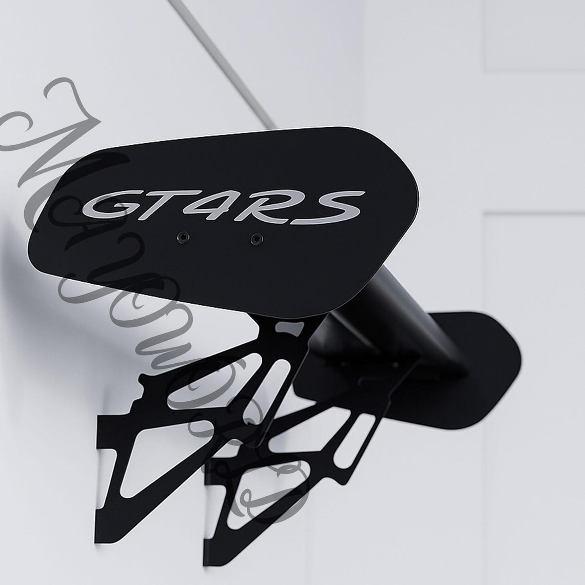 GT4 RS Style Spoiler Shelf – Aerodynamic Rear Wing Wall Shelf With Bold ...
