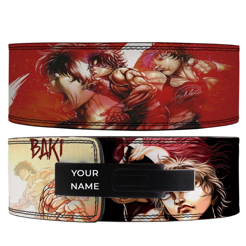 Baki Anime Lever Belt Powerlifting Lever Belt Anime Gym Belt ...