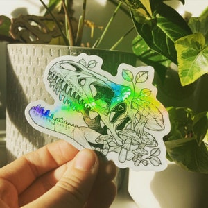 Holographic Dinosaur Stickers - Etsy
