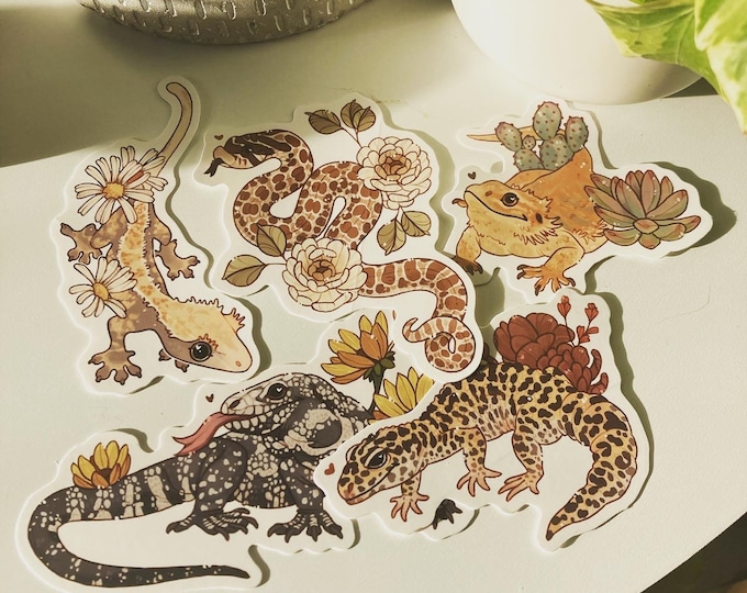 Cute Snake Stickers, Snake, Reptile, Waterproof Stickers, Waterproof ...