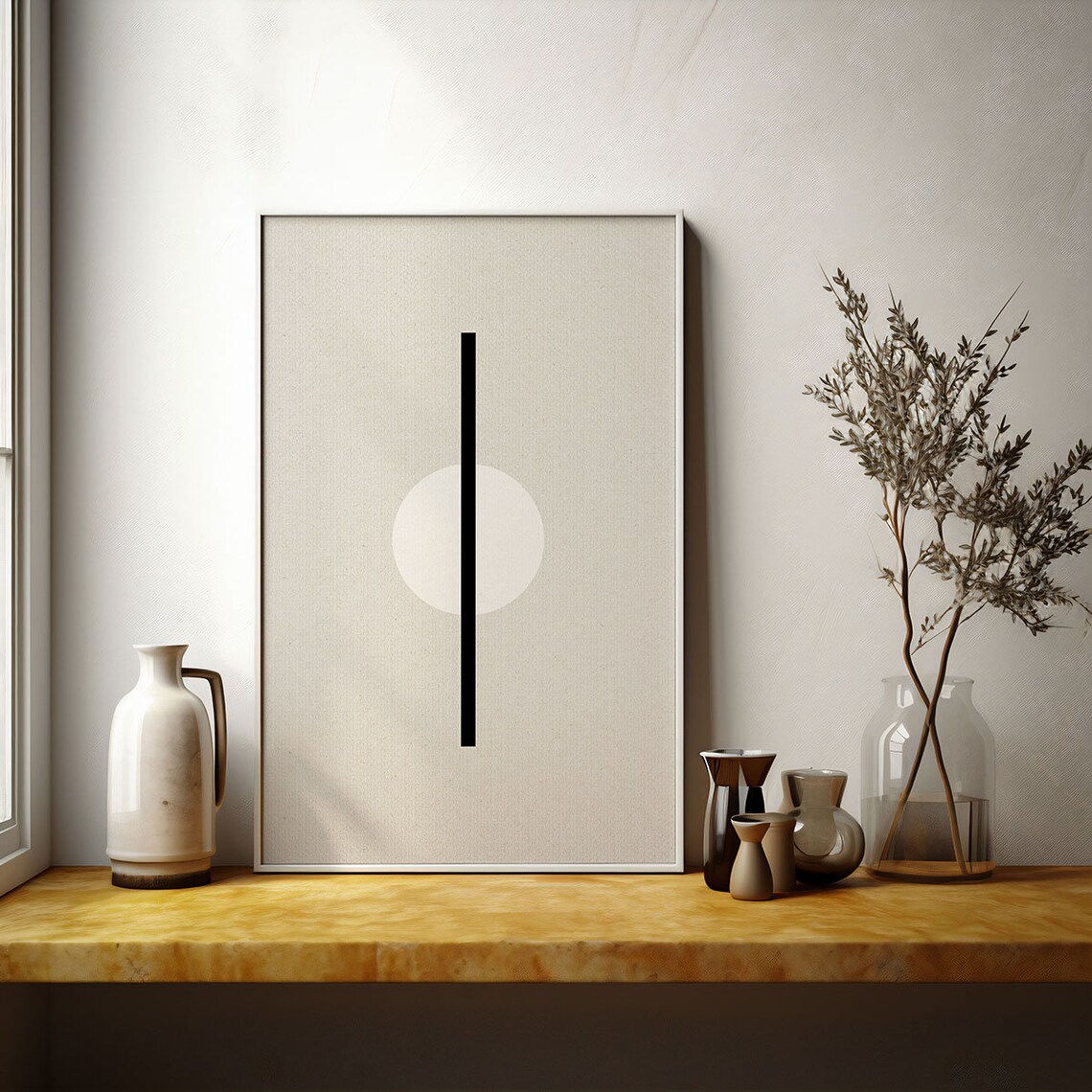 Zen Geometric Art | Japandi Art | Japanese Wall Art | Wabi Sabi Art ...