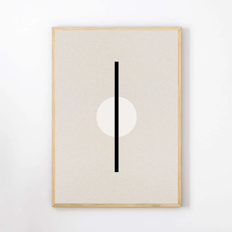 Zen Geometric Art | Japandi Art | Japanese Wall Art | Wabi Sabi Art ...