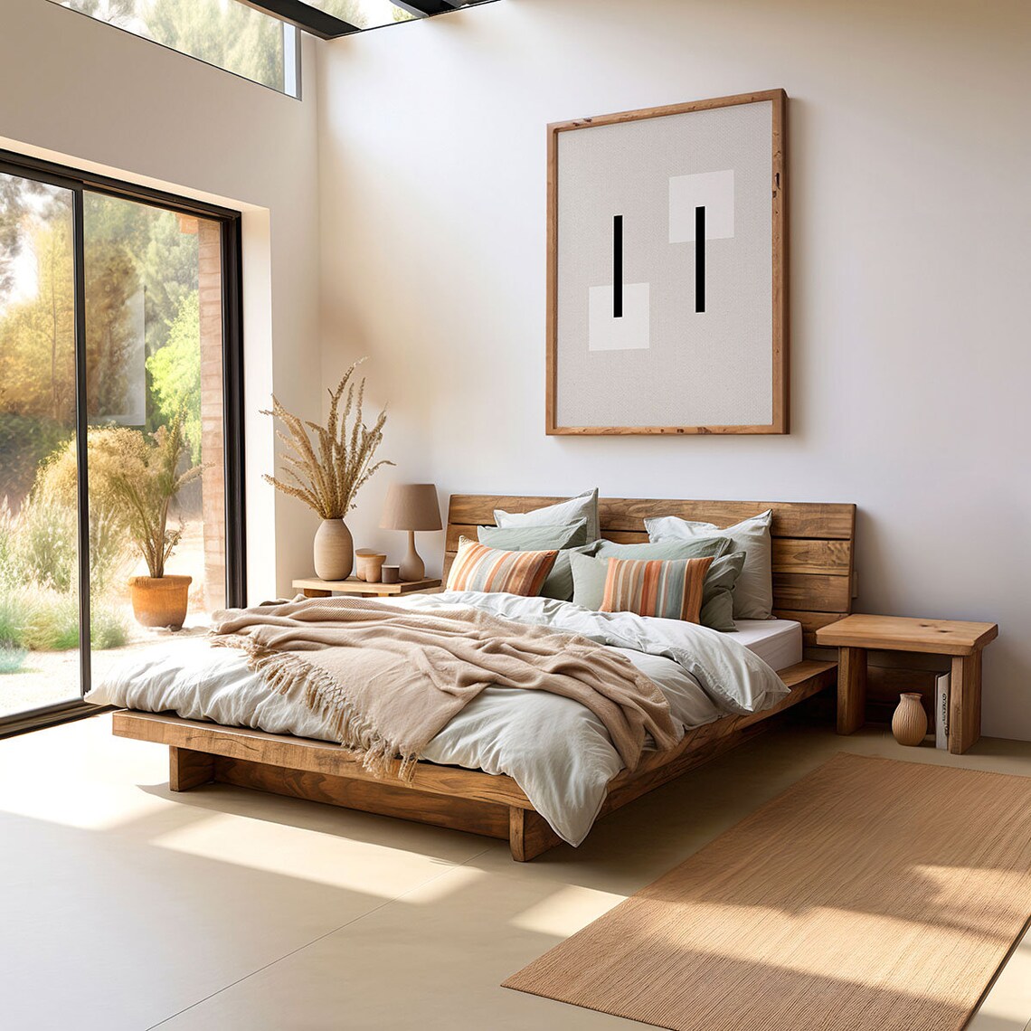 Zen Geometric Art | Japandi Art | Japanese Wall Art | Wabi Sabi Art ...