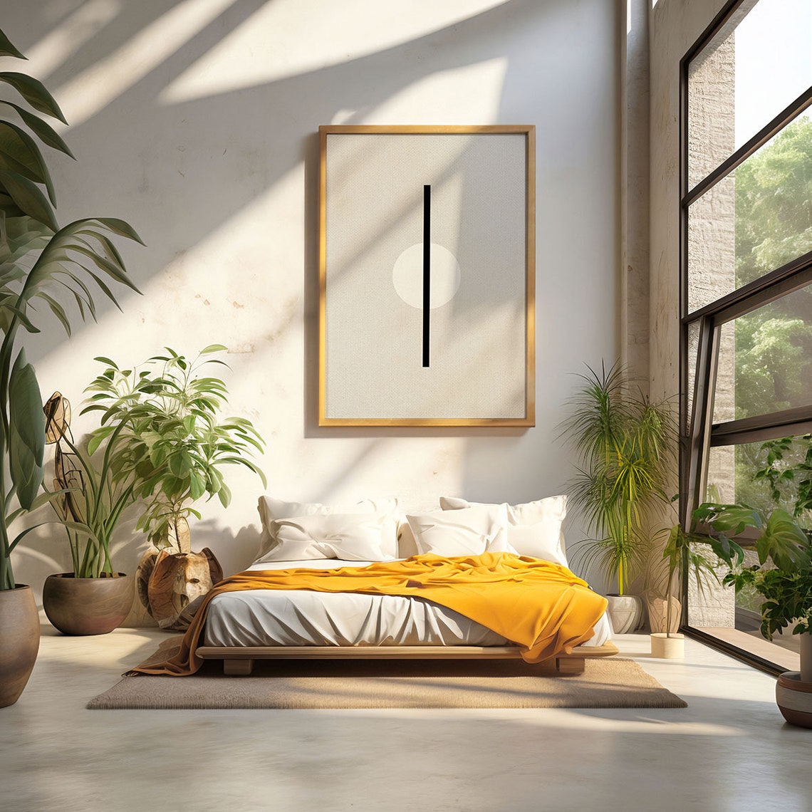 Zen Geometric Art | Japandi Art | Japanese Wall Art | Wabi Sabi Art ...