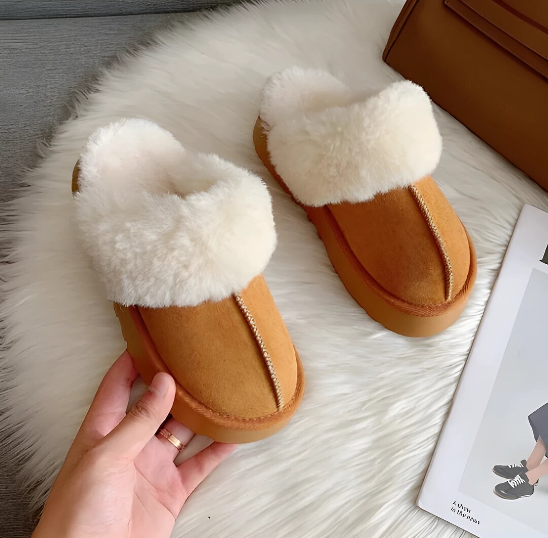 Winter Ugg Style Slippers for Girls Fashion Women's Ankle Winter Women ...