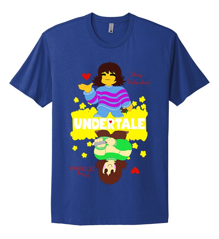 Undertale Frisk and Chara T-shirt - Etsy