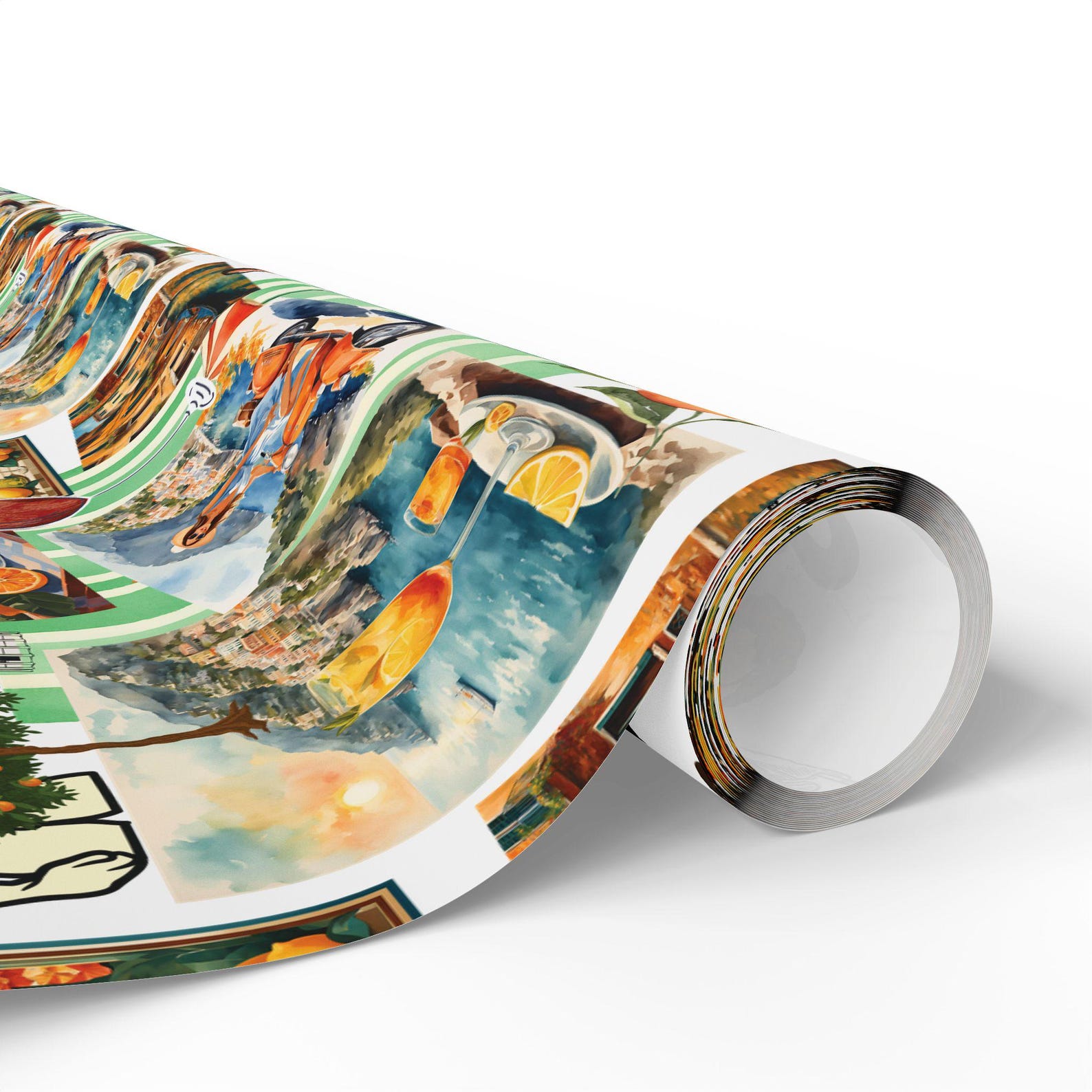 Italy Collage Gift Wrap: Amalfi Coast, Venice, Pisa - Etsy