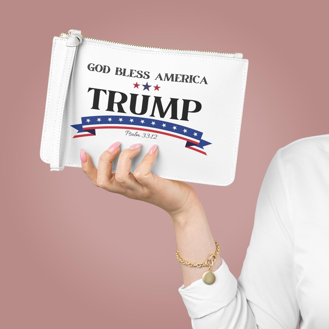 God Bless America Trump Clutch Bag: Patriotic Republican Gift - Etsy