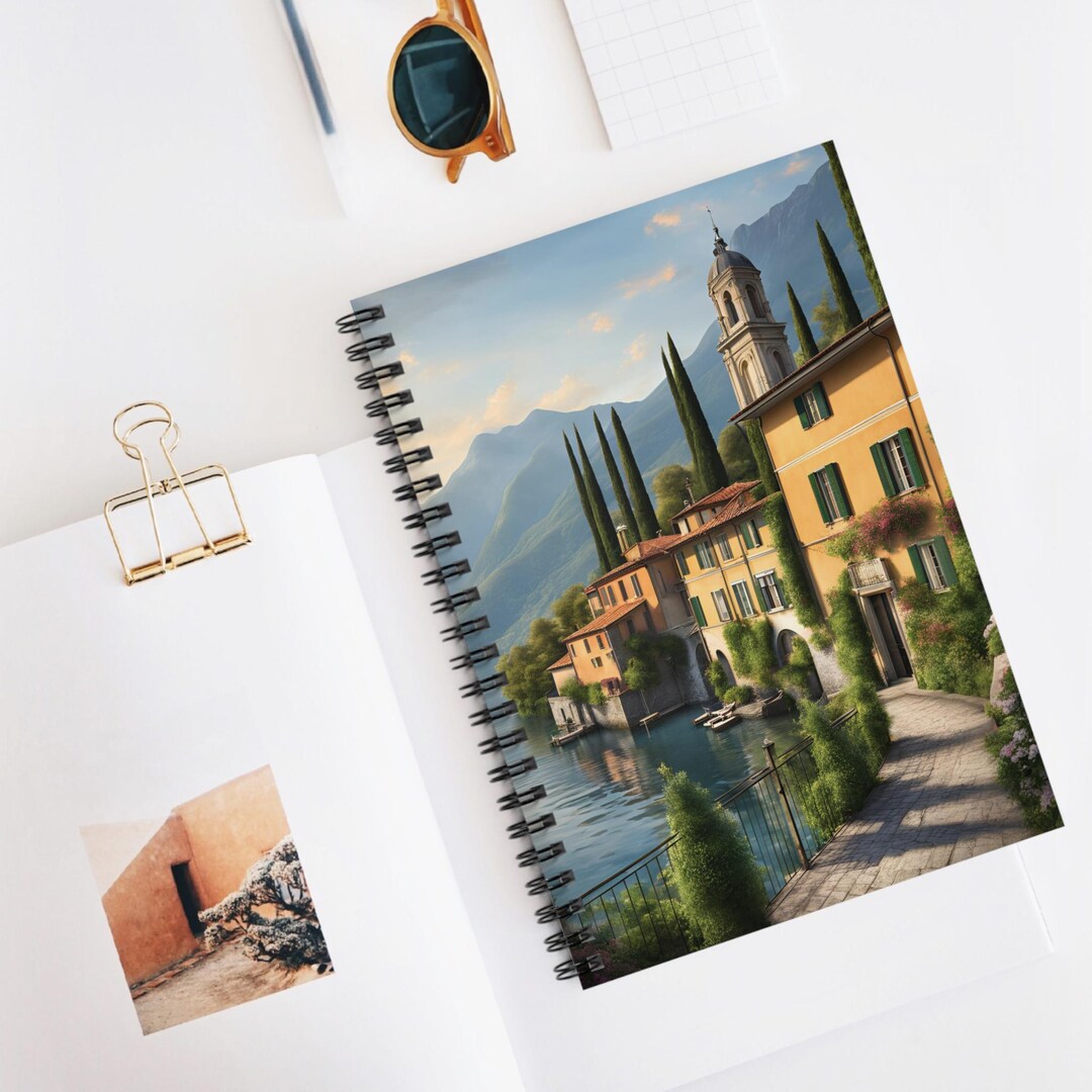 Lake Como Italy Spiral Notebook: Italy Travel Gift - Etsy