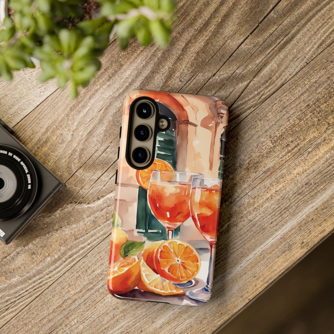 Aperol Spritz Italian Hardcover Phone Case Italian Phone Case Italy ...
