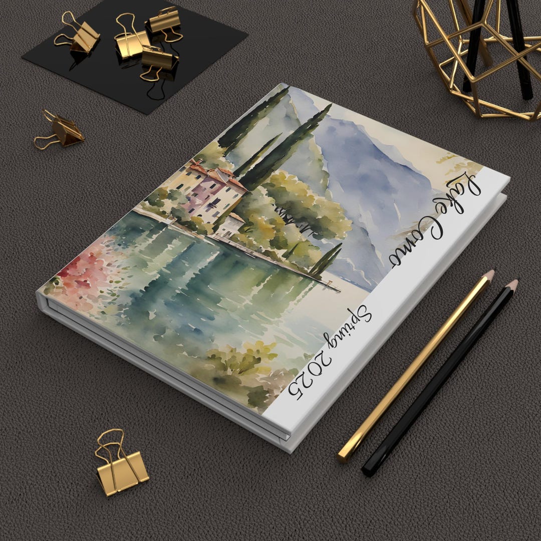 Custom Lake Como Italy Travel Journal, Italy Notebook, Gift for Italy ...