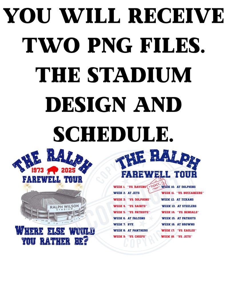 The Ralph Farewell SVG, Final Season Buffalo Football PNG, Buffalo ...