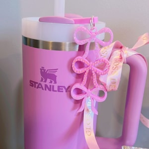 Stanley Straw Hanger/dangle | 3 Bows | Fits 11mm Straws - Etsy Canada