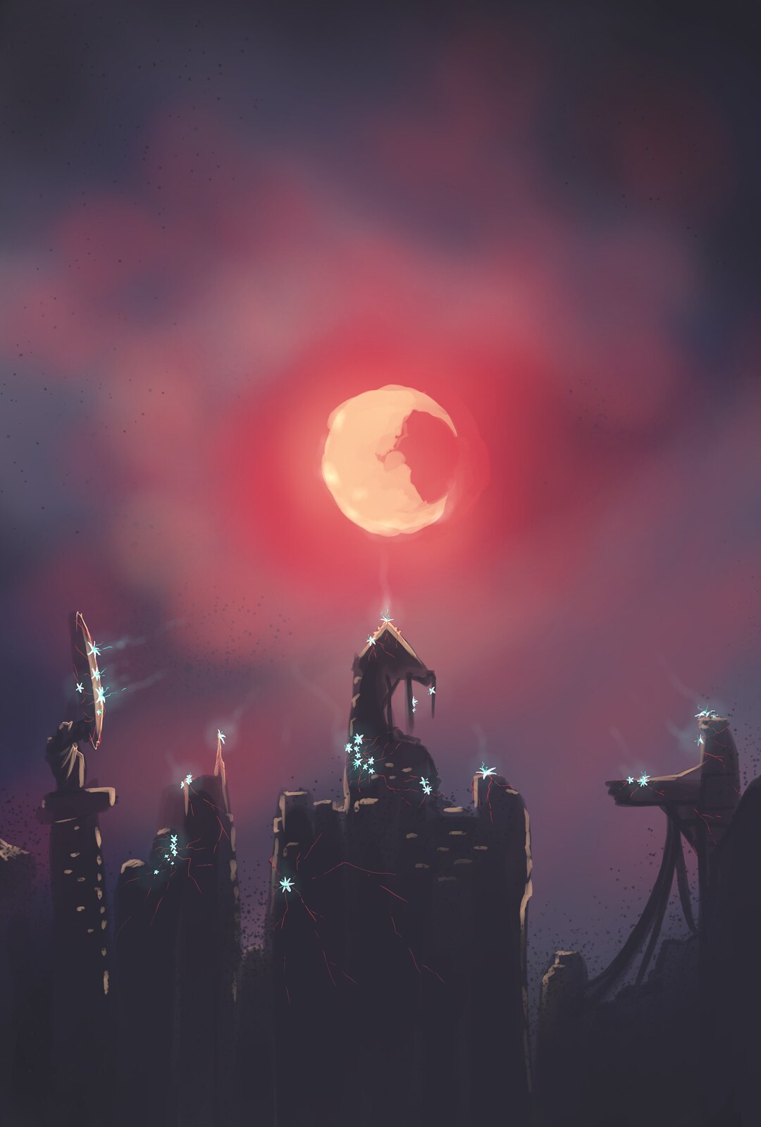 Art Print: Still Moon - Etsy