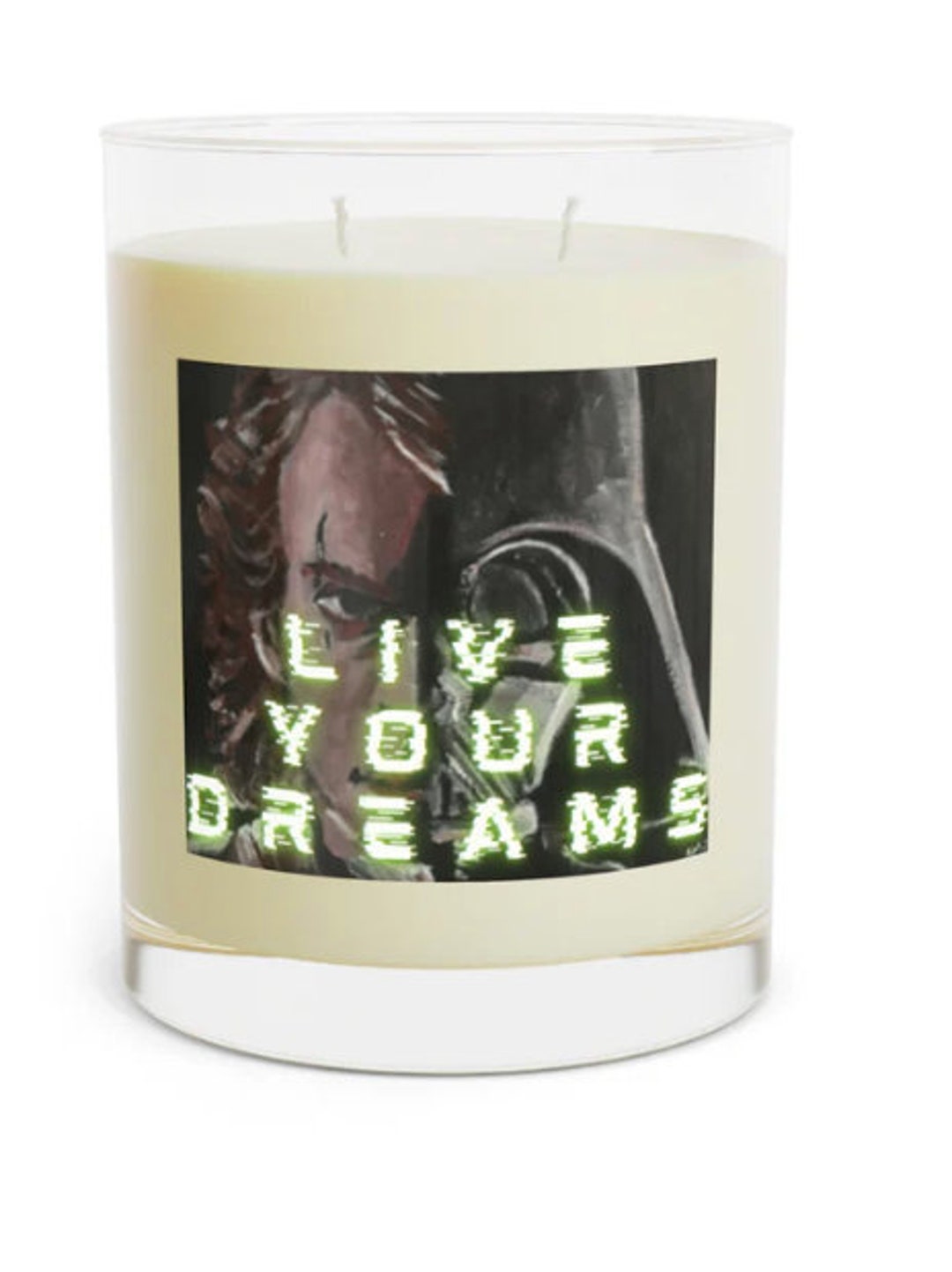 Star Wars Inspired Candle Live Your Dream Scented Candle Full Glass ...