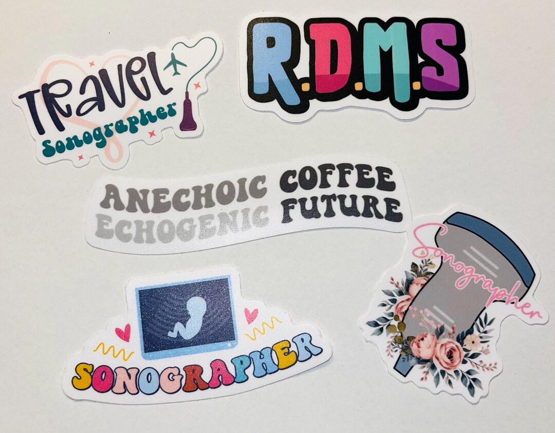 Sonographer Stickers, 5 Vinyl Sticker - Etsy