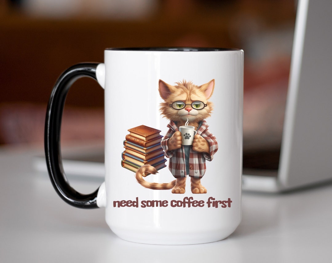 Funny Cat Mug, Cute Cat Lover Gift, Unique Cat Coffee Mug, Funny Cat ...